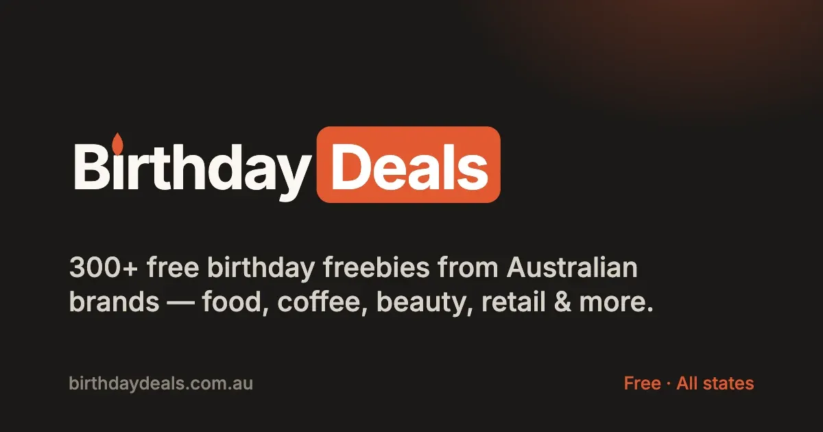 Free Birthday Food Australia 2026 | 80+ Free Birthday Meals & Treats ...